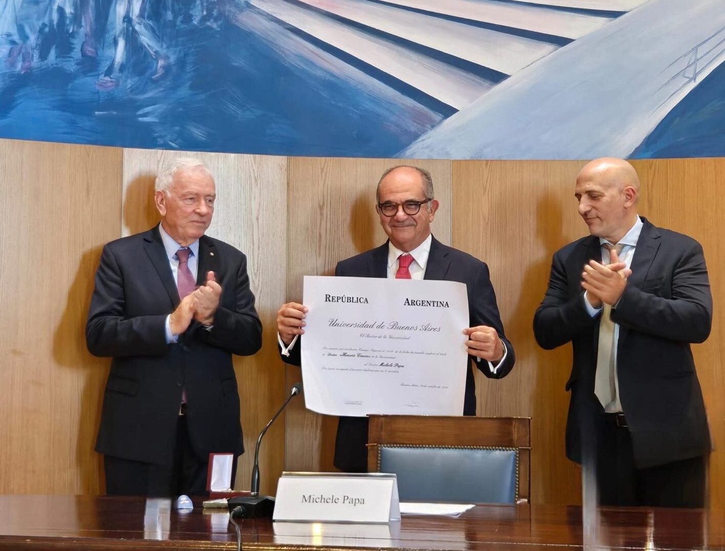 A Michele Papa dottorato honoris causa dall’Università di Buenos Aires ...